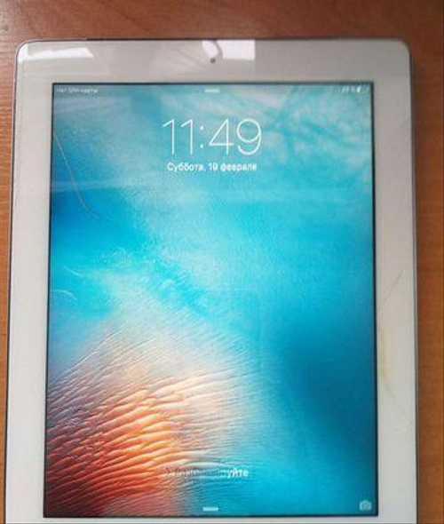 iPad 2 GSM 32gb A1396 отвязан экран разбит