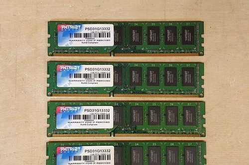 Оперативная память Patriot DDR3 PSD31G13332 4шт х