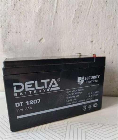 Аккумулятор delta DT 1207 гелевый 12v 7ah
