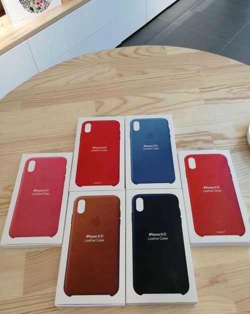 Чехол для iPhone XR Apple Leather Case кожаный