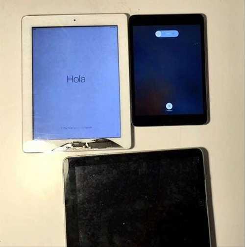 3 нерабочих iPad (на запчасти)