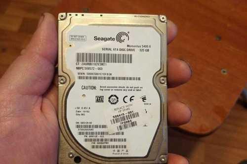 Жесткий диск HDD 320 gb, "2,5 Seagata