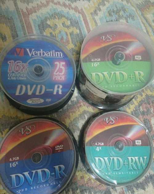 Болванки 95шт dvd-r и dvd-rw комплектом