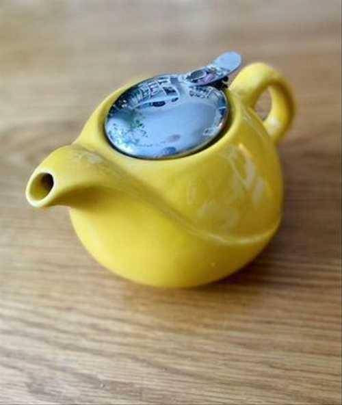 Заварочный чайник желтый Fishman 1 литр
