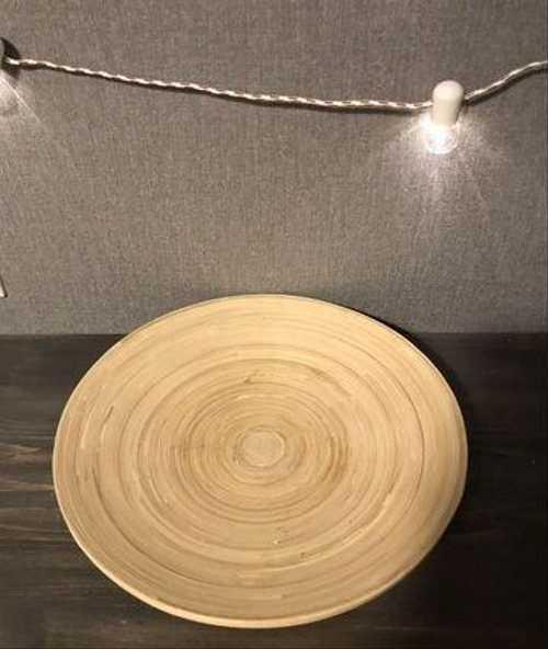 Блюдо бамбуковое IKEA икеа тарелка