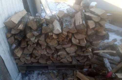 Колотые дрова твёрдых пород