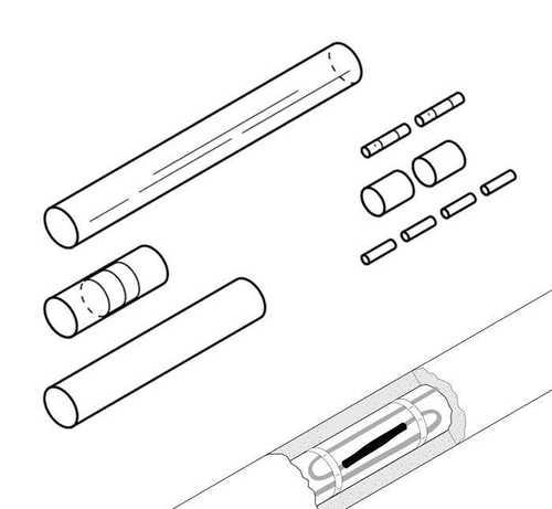 Ремкомплект для сращивания греющего кабеля S-19