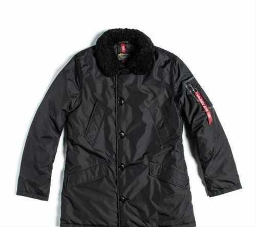 Куртка Alpha Ind B-9 Sherpa Straight Hem Hem Black