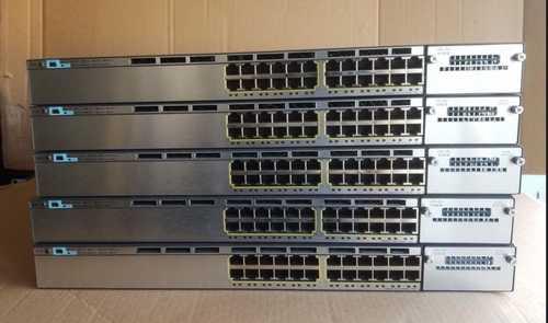 Коммутаторы cisco WS-C3750X-24/48 с/без PoE+