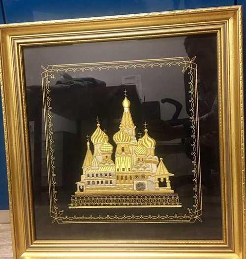 Картина торжокских золотошвей «Собор Василия Блаже