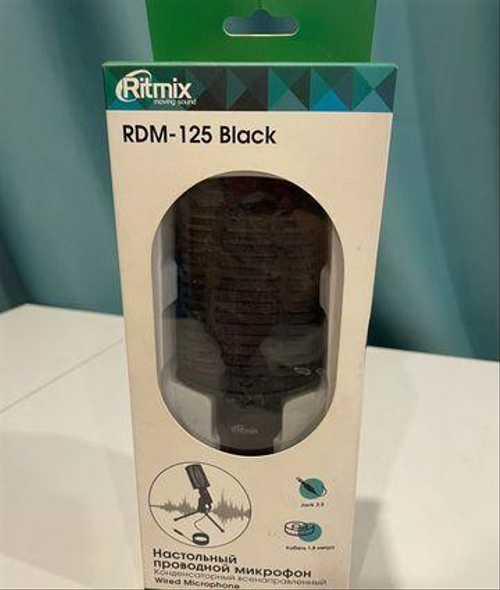 Микрофон для компьютера ritmix rdm 125 black обзор