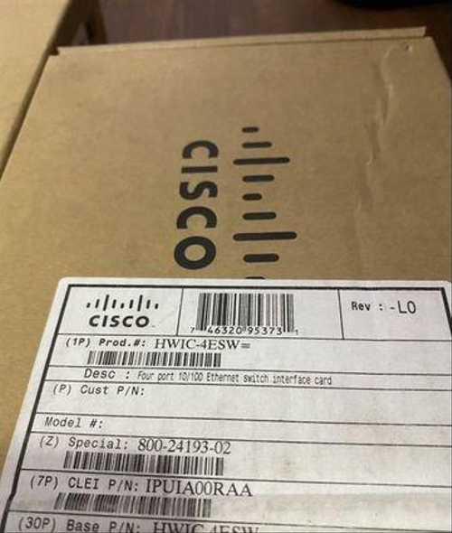 Модуль Cisco hwic-4esw. 8 шт, новые, оригинал