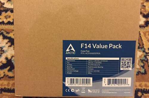 Вентилятор для корпуса Arctic F14 Value Pack