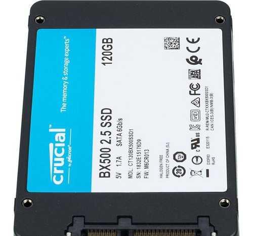 SSD Crucial 120GB CT120BX500SSD1 новый