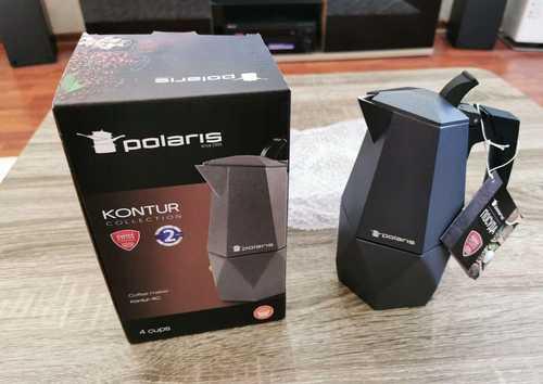 Гейзерная кофеварка Polaris Kontur-4C