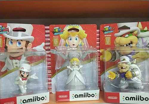 Amiibo Wedding Mario + Bauser + Peach (New)