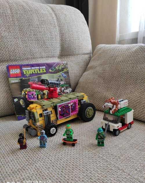 Lego teenage mutant ninja turtles (погоня на панци