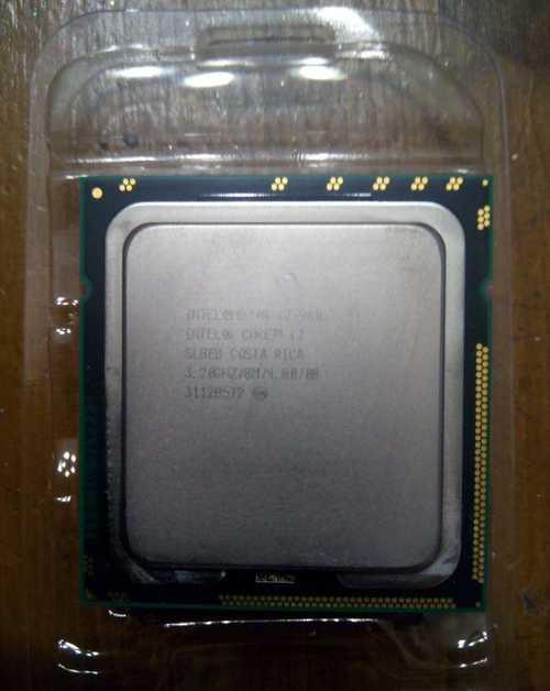 Процессор 4 ядра 8 потоков. I7 960.