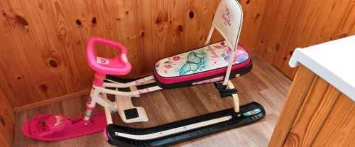 Снегокат Nika kids Тимка Спорт 4-1 «Бабочки»б/у