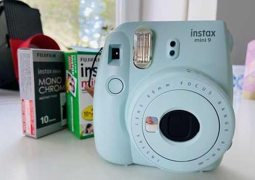 Камера Fuji Instax Mini 9 (полароид) + кассеты