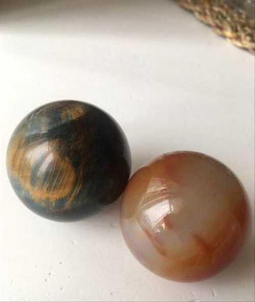 Шары-антистресс (оникс, тигриный глаз) диаметр 4см