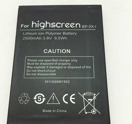 Аккумулятор Highscreen Highscreen Boost 2 BP-5X-i