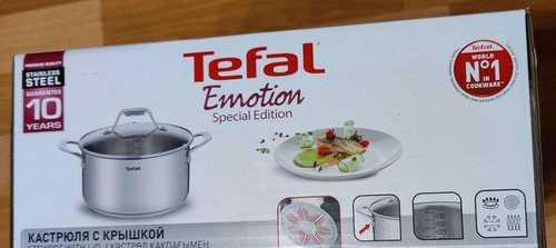 Новая кастрюля с крышкой Tefal Emotion