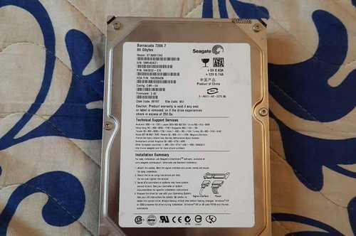 Жесткий диск hdd SATA 80 GB