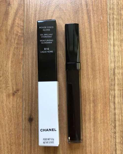 Chanel Rouge Coco Gloss 816 Laque Noire