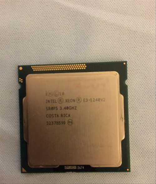 Процессо intel xeon E3-1240 v 2