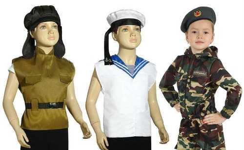Военные костюмы для мальчиков - разные размеры