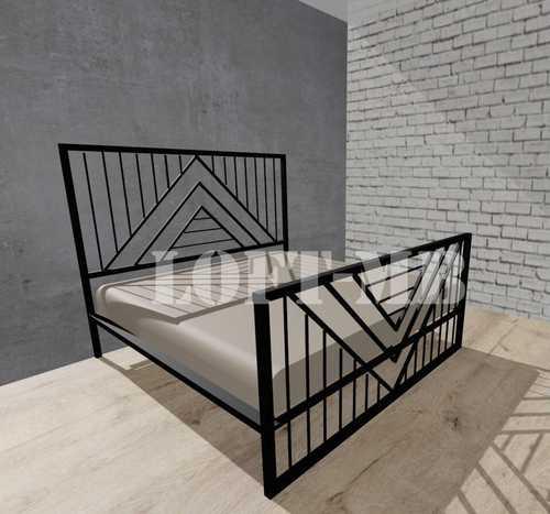 Кровать в стиле лофт №4 (арт. кр-004)