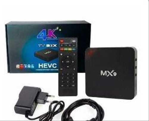 Smart tv приставка Android tv box mx9 4k