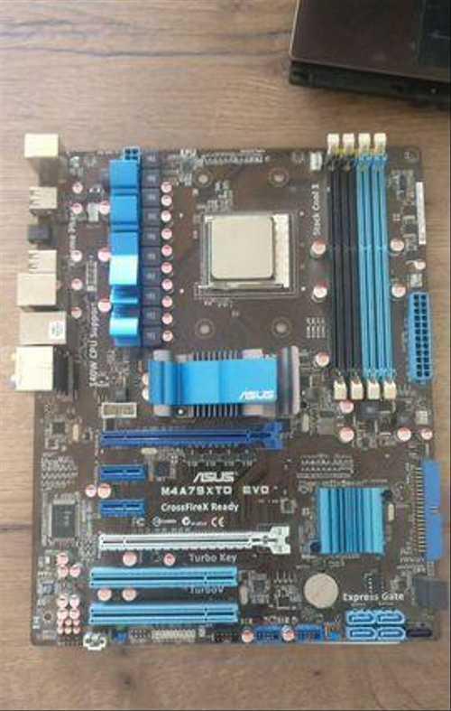 Asus m4a79xtd evo + phenom ii 970 AM3 4 ядра