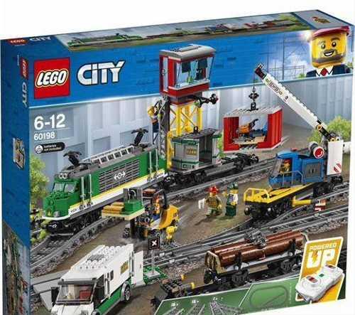 Новый Lego City 60198 товарный поезд