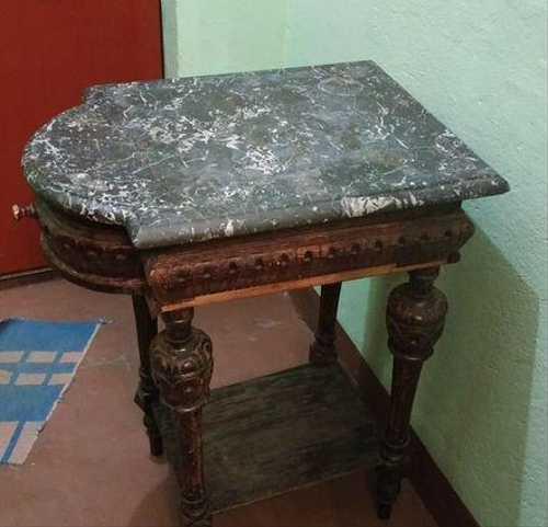 Старинный антикварный самоварный столик под рестов