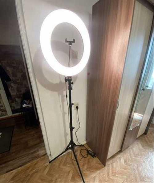 Кольцевая лампа 45 см диаметр aura helle pride