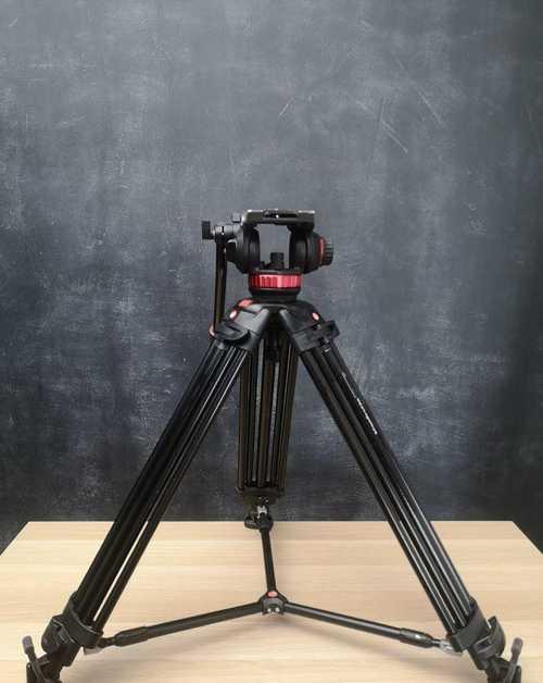 Штатив трипод Manfrotto 546B + MVH502A Отли