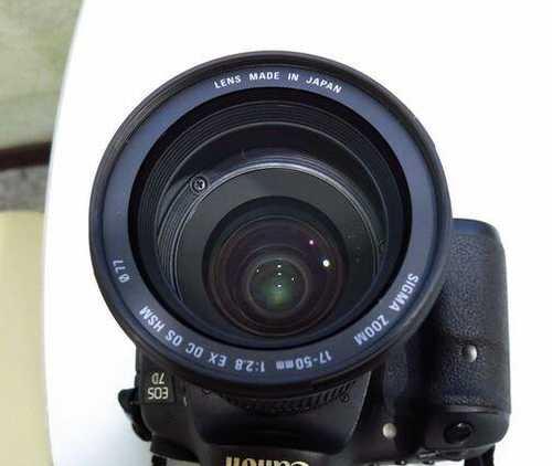 Объектив Sigma AF 17-50mm f/2.8 Canon