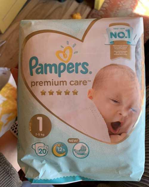 Подгузники pampers premium care 1