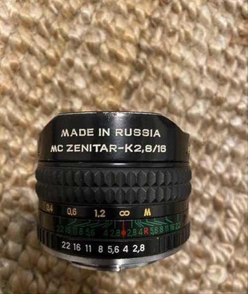 Объектив Зенит zenit fish eye на pentax