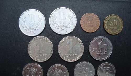 Монеты Грузии, Азербайджана и Армении