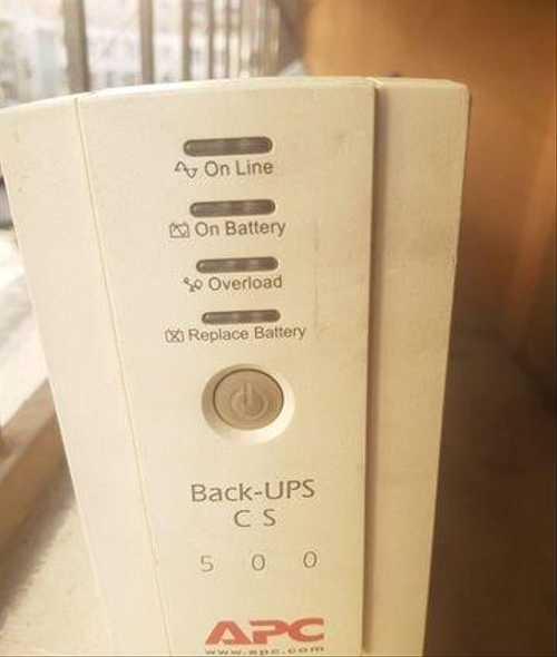 Ибп UPS APC Back-UPS CS 500VA без акб