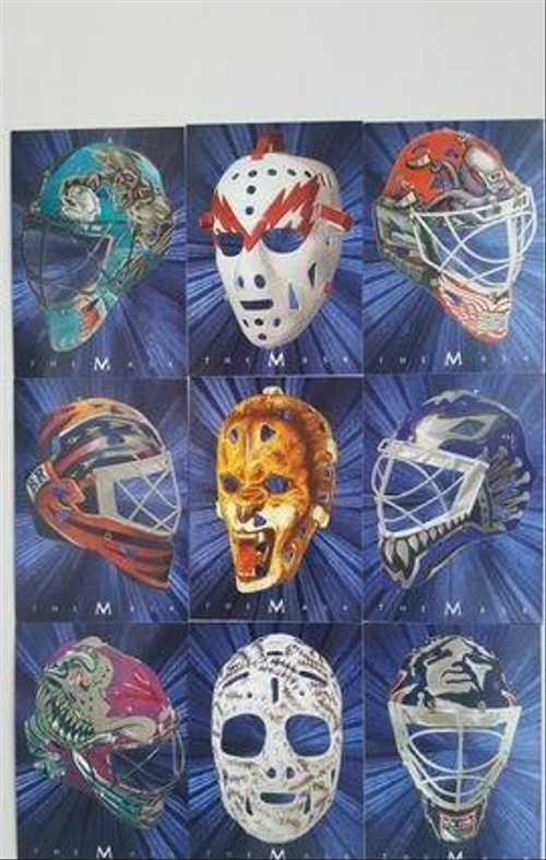 Хоккейные карточки NHL. подсерия "Masks"