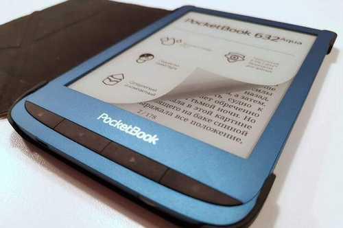Pocketbook 632 aqua Электронная книга + чехол
