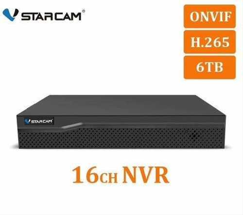 Видеорегистратор VStarcam HD, 16 каналов, NVR, hdm