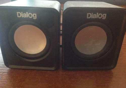 2 пары) Колонки 2.0 Dialog AC-02UP black 6Вт