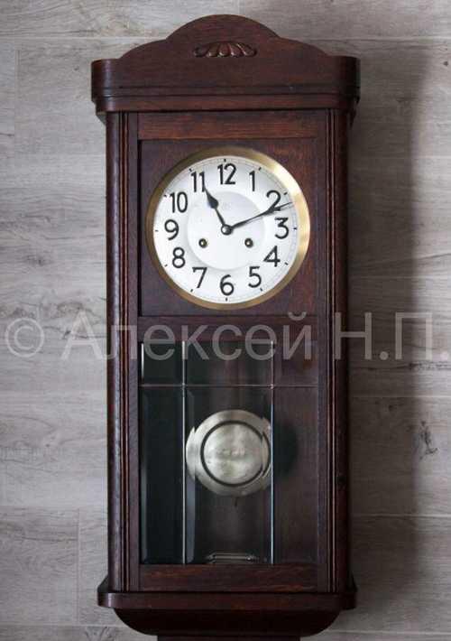Часы настенные с боем Junghans, старинные. 1924 г
