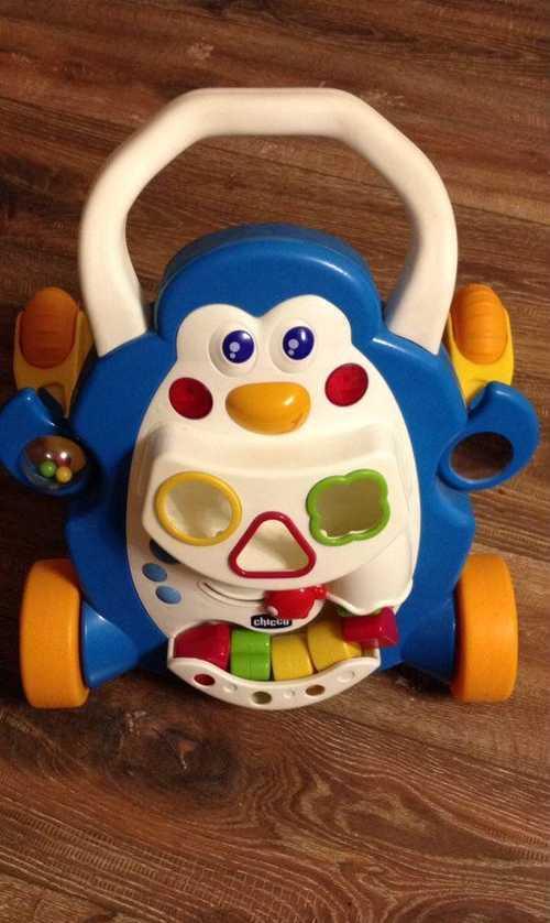 Каталка ходунки пингвин Chicco