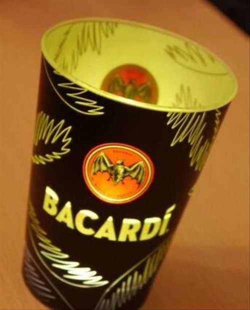 Фирменные, подарочные светящиеся бокалы Bacardi